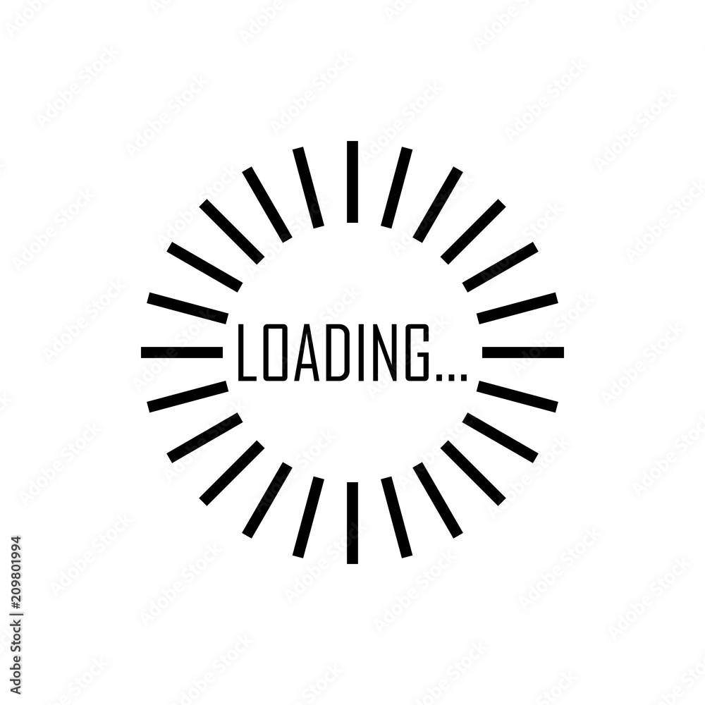 loading the sun rays icon. Element of loading sign for mobile concept ...