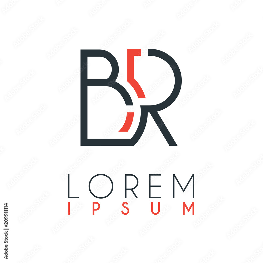 The logo between the letter B and letter R or BR with a certain ...