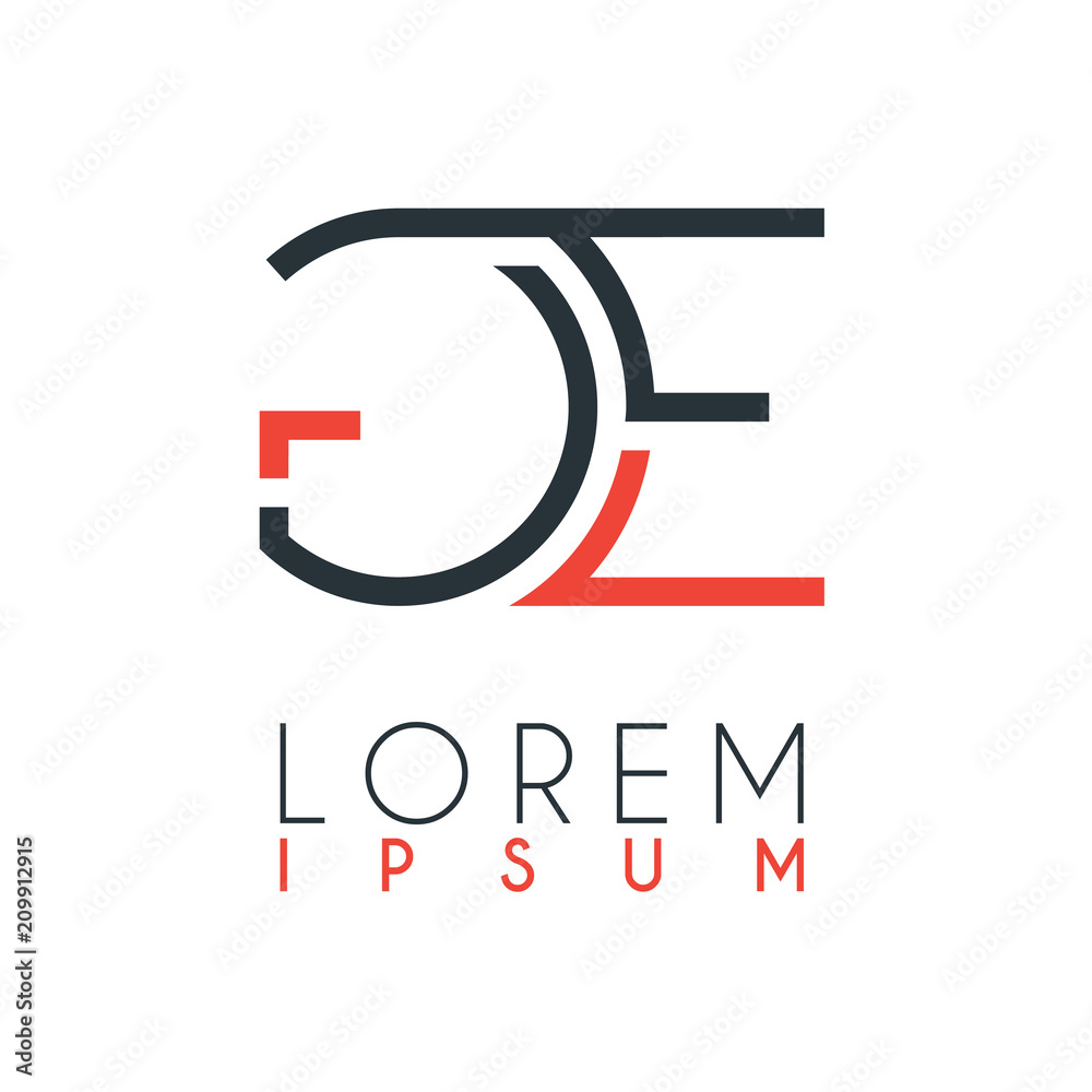 The logo between the letter G and letter E or GE with a certain ...