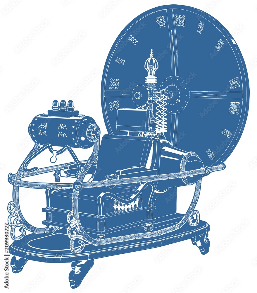 Time Machine Isolated On White Background Vector Stock Vector | Adobe Stock