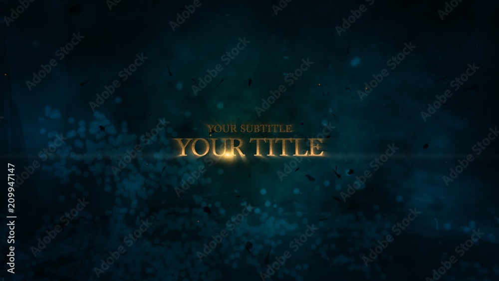 Blue Vertigo Title Stock Template | Adobe Stock