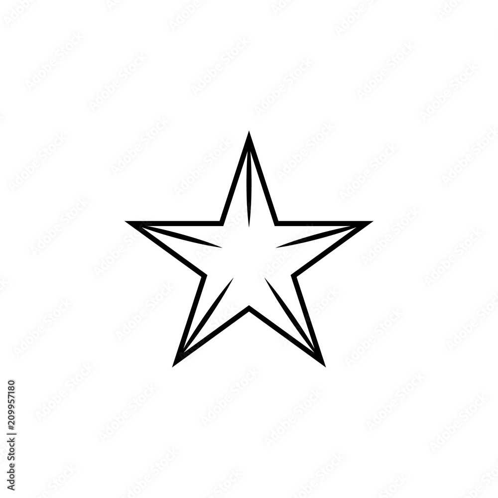 star line icon. Element of star icon for mobile concept and web apps ...