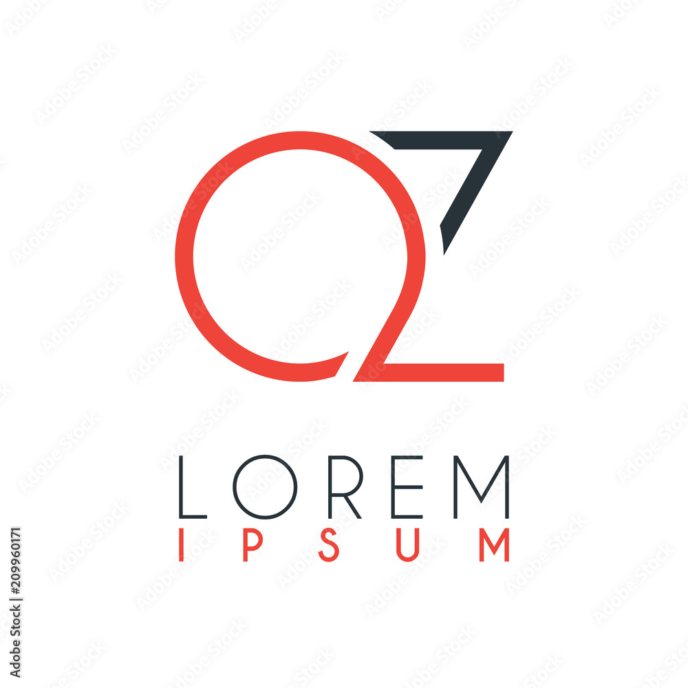 The logo between the letter O and letter Z or OZ with a certain ...