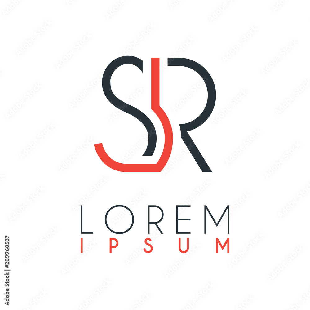 The logo between the letter S and letter R or SR with a certain ...