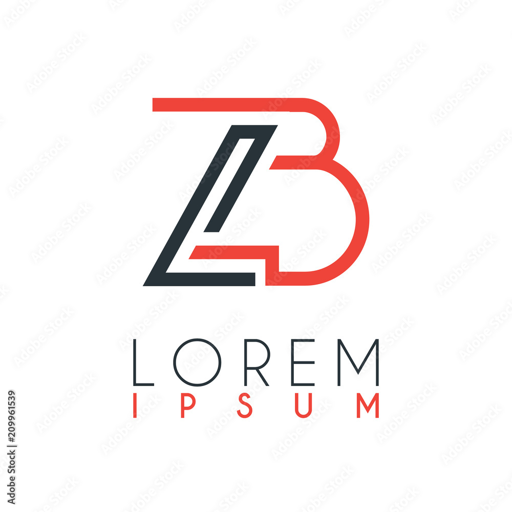 The logo between the letter Z and letter B or ZB with a certain ...