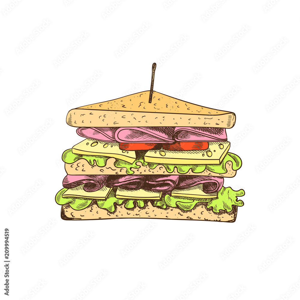 Sandwich Drawing