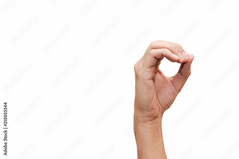 Sign language,A collage of the American sign language alphabet O Stock ...
