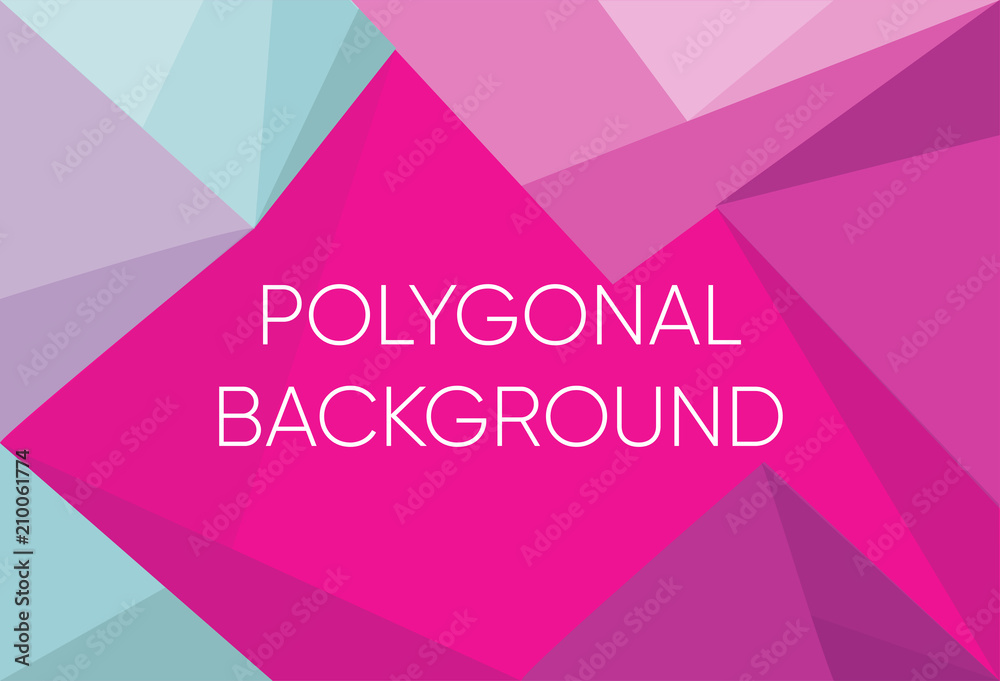 Triangle polygon pattern background and gradient violet and blue color ...