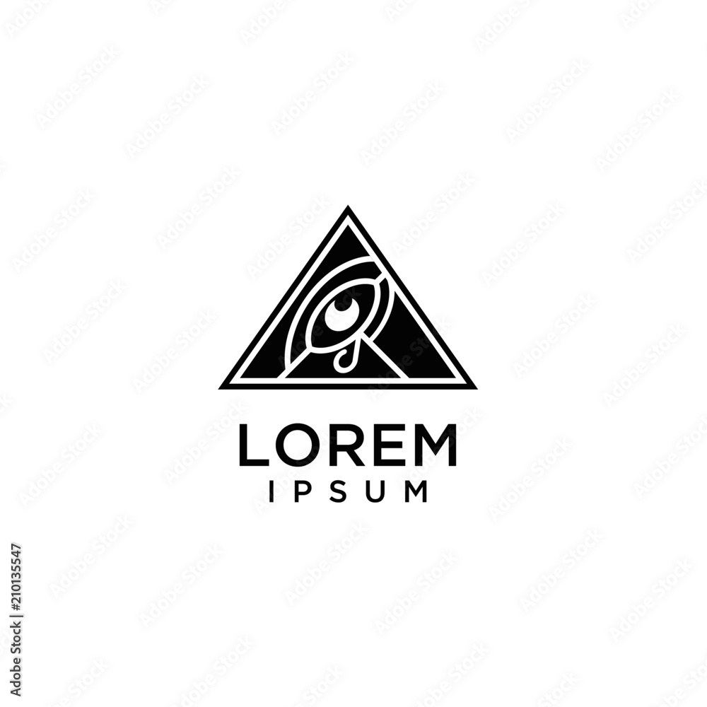 Horus eye logo design Stock Vector | Adobe Stock