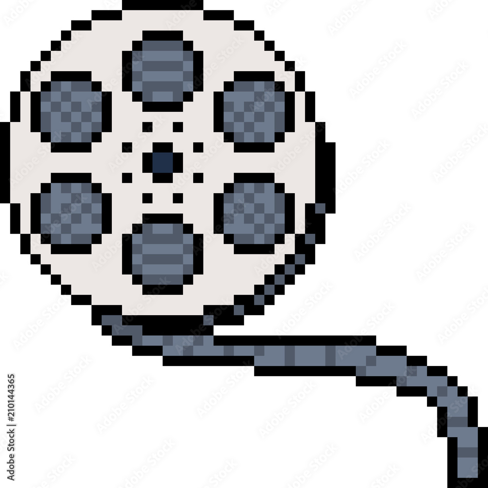 vector pixel art film Stock Vector | Adobe Stock