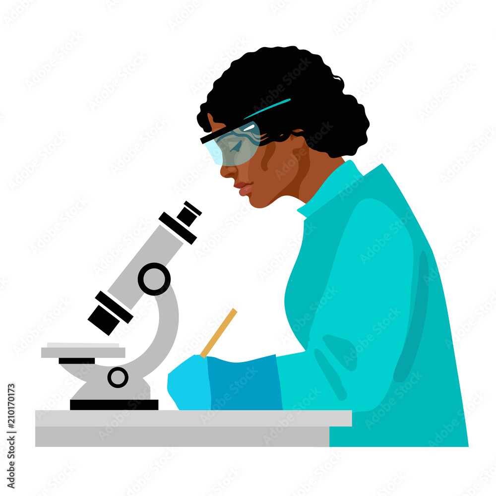 Scientist Microscope Clipart