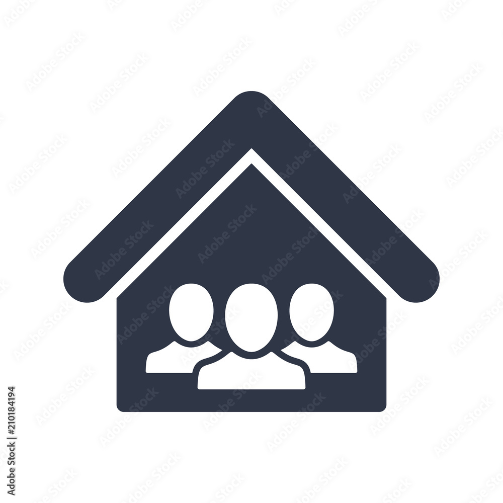 Cohabitation concept - Vector web icon Stock Vector | Adobe Stock