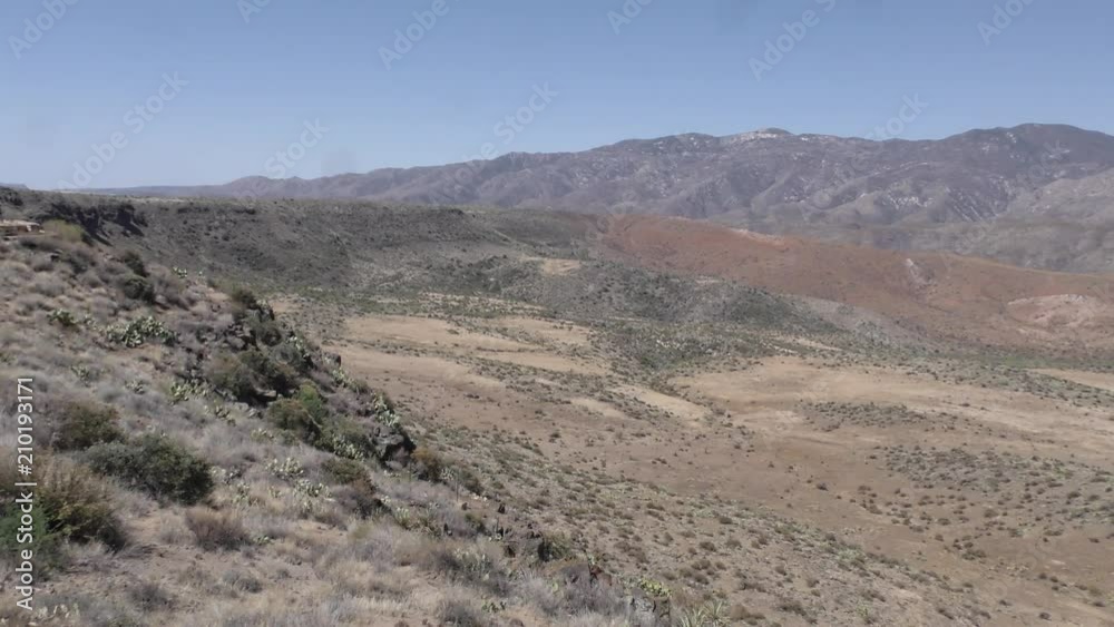 Arizona, Desert, A pan at Sunset Point Rest Area, on the left side of ...
