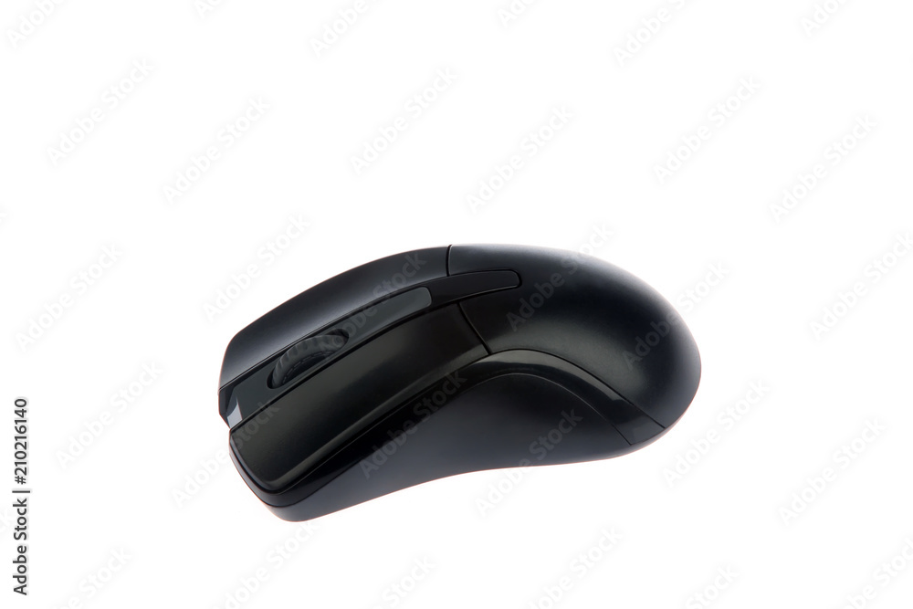 Black wireless mouse Stock Photo | Adobe Stock