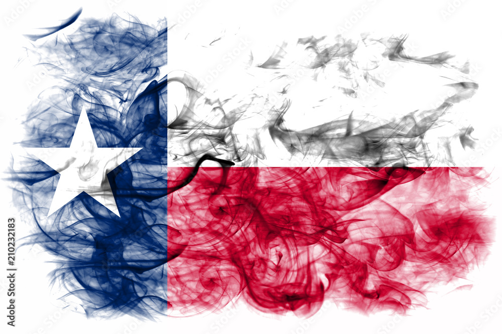 Texas state smoke flag, United States Of America Stock Photo | Adobe Stock