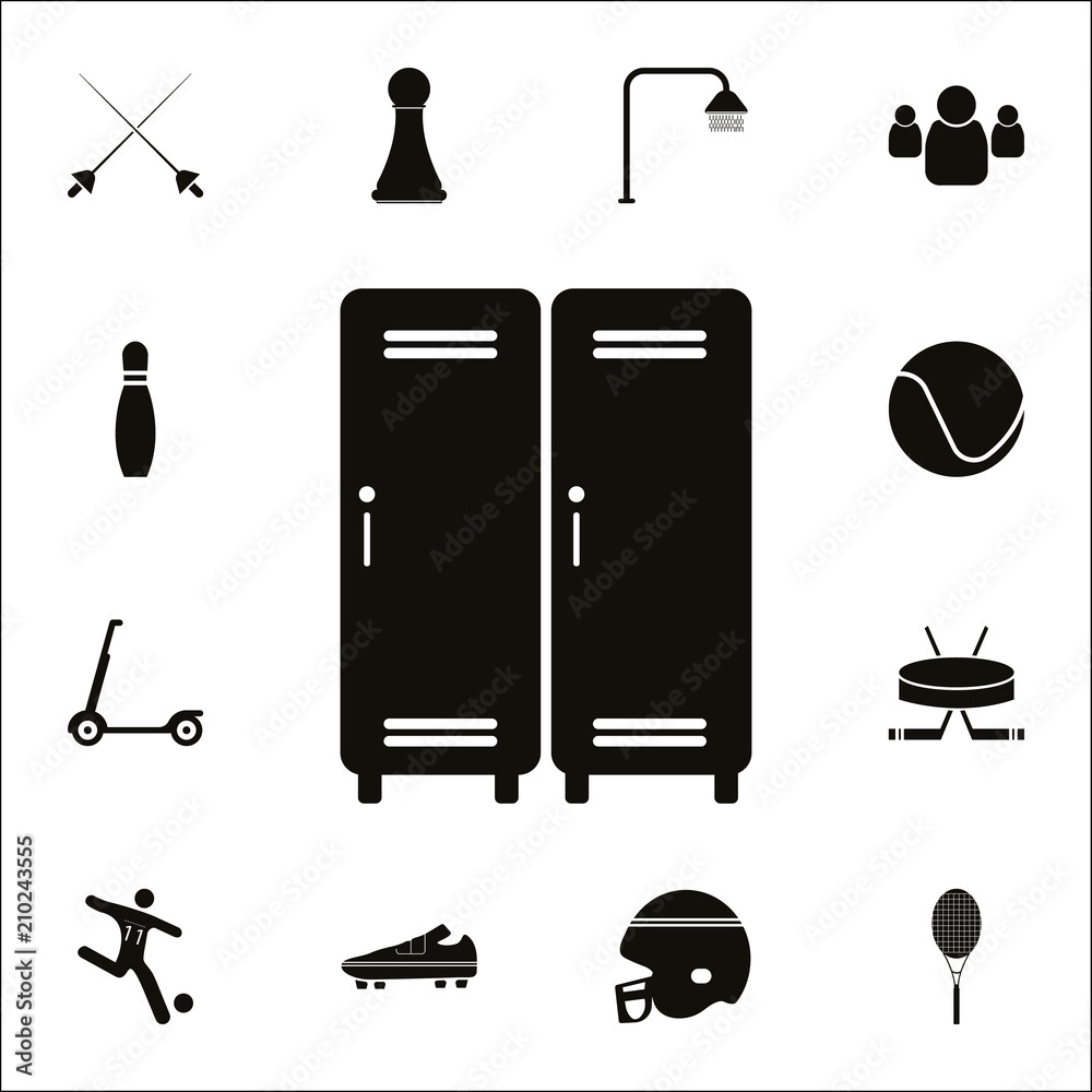 Locker icon. Detailed set of Sport icons. Premium quality graphic ...