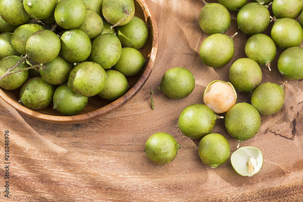 Mamoncillo delicious tropical fruit - Melicoccus bijugatus Stock Photo ...