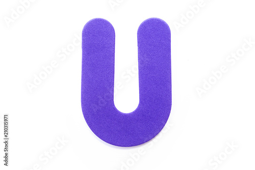 Purple Letter U