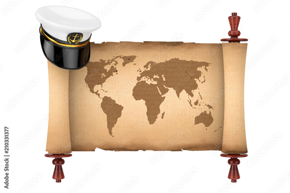 Navy Scroll