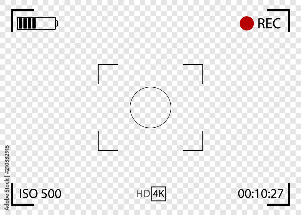 Viewfinder transparent background Stock Vector | Adobe Stock