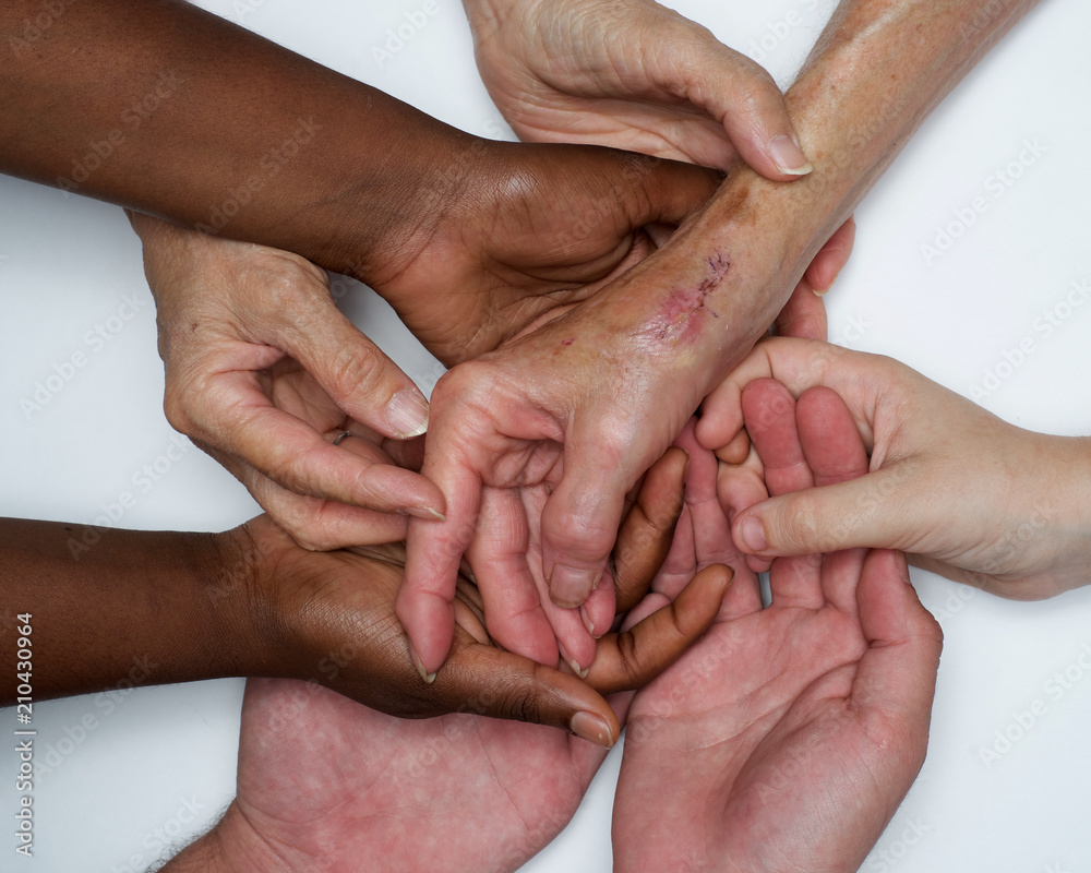 Diversity, Hands women from diverse backgrounds, woman's strength and ...