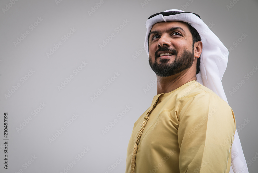 Arabic handsome man studio portraits Stock Photo | Adobe Stock