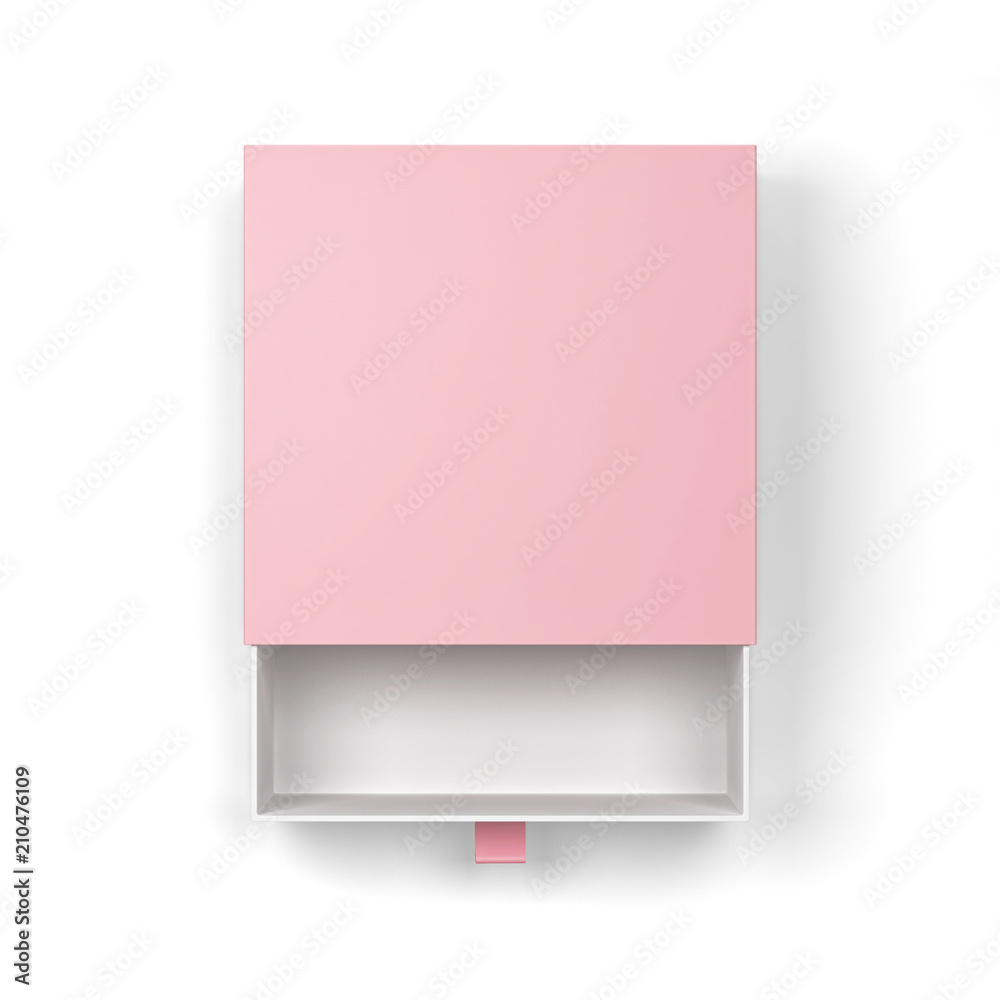 Blank drawer type box mockup Stock Illustration | Adobe Stock