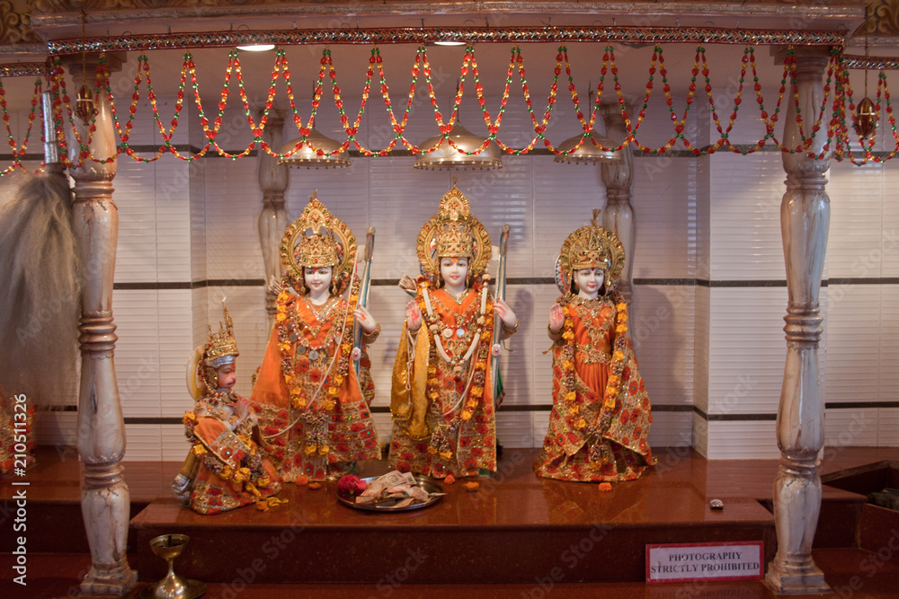 Hindu temple deities Stock Photo | Adobe Stock