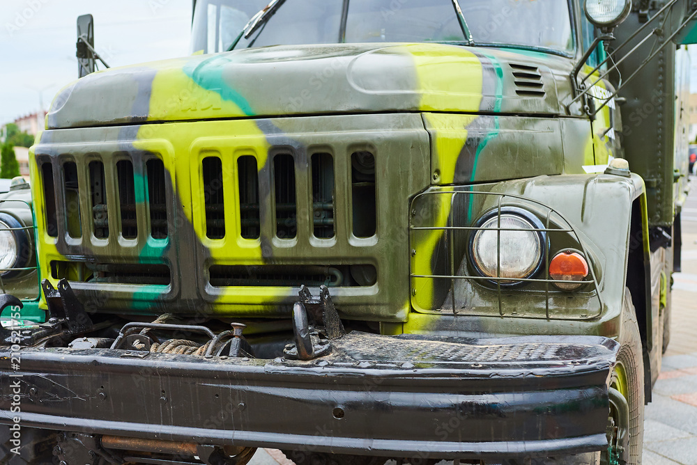 Russian military vehicle for troops Stock Photo | Adobe Stock