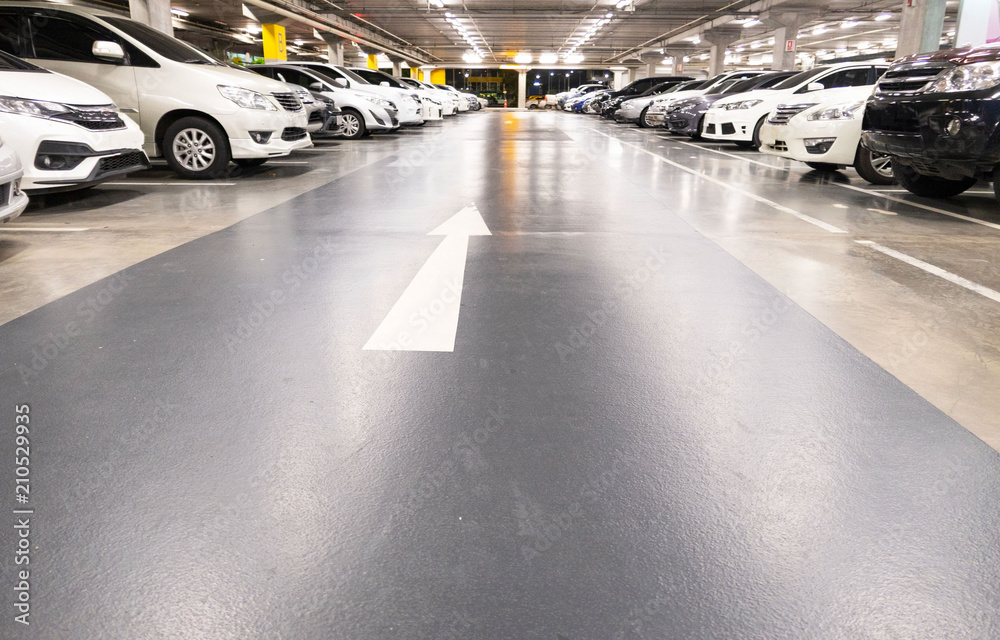 empty space for cars ,outdoor car parking . Stock Photo | Adobe Stock