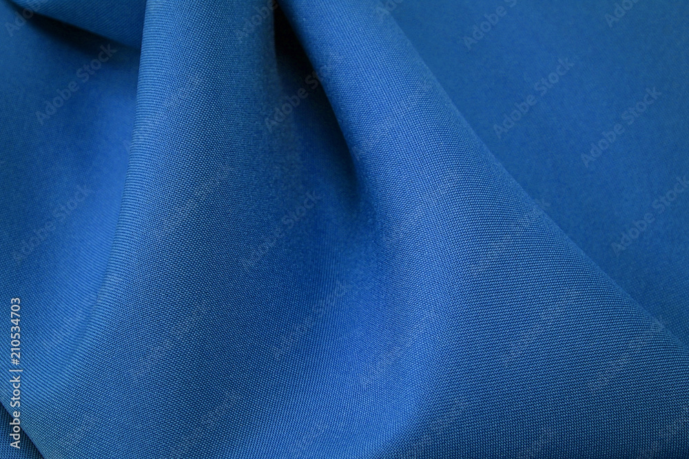 Abstract blue drapery cloth, Pattern and detail grooved fabric for ...