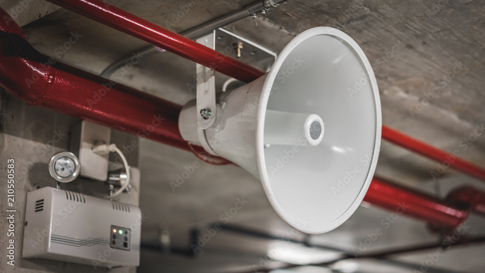 Fire Megaphone Loudspeaker Stock Photo | Adobe Stock