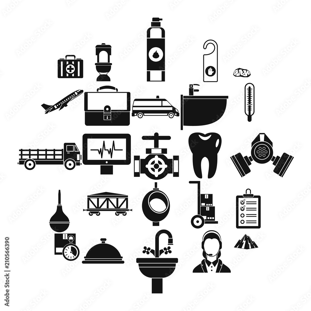 Making things icons set. Simple set of 25 making things vector icons ...