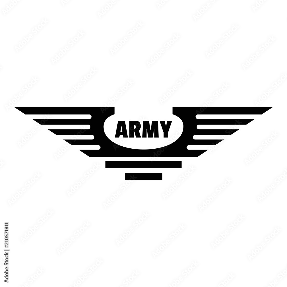 Army logo. Simple illustration of army vector logo for web design ...