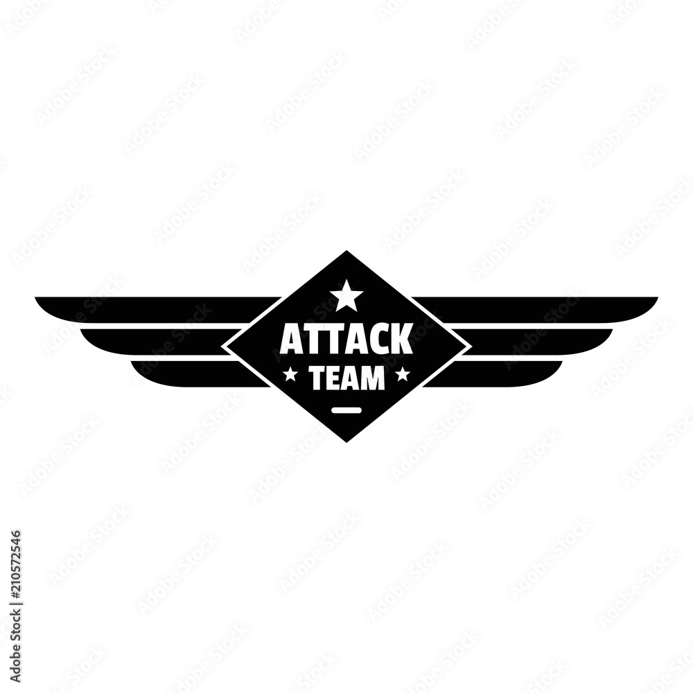 Atack team logo. Simple illustration of atack team vector logo for web ...