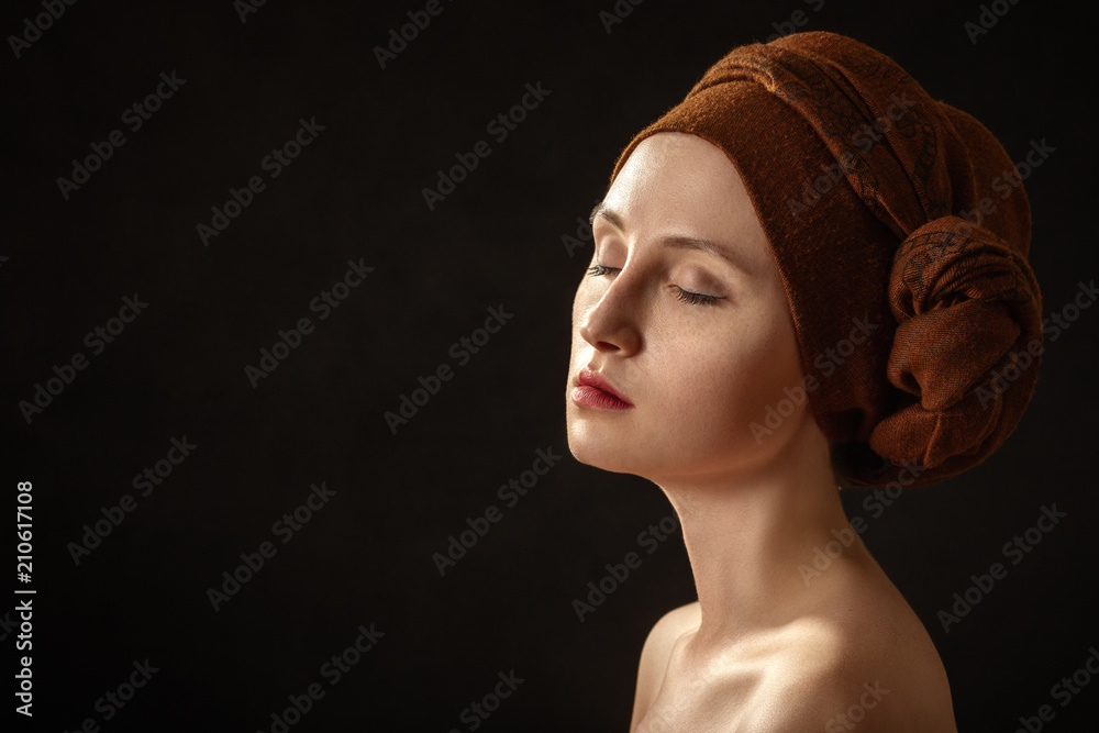 woman in turban Stock Photo | Adobe Stock
