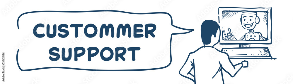 support center robot agent computer artificial intelligence client ...