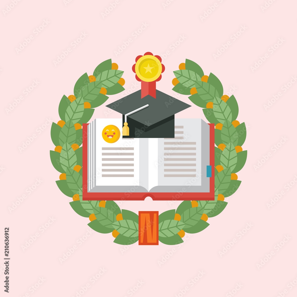 Education logo. Emblem of educational institution, school, College ...