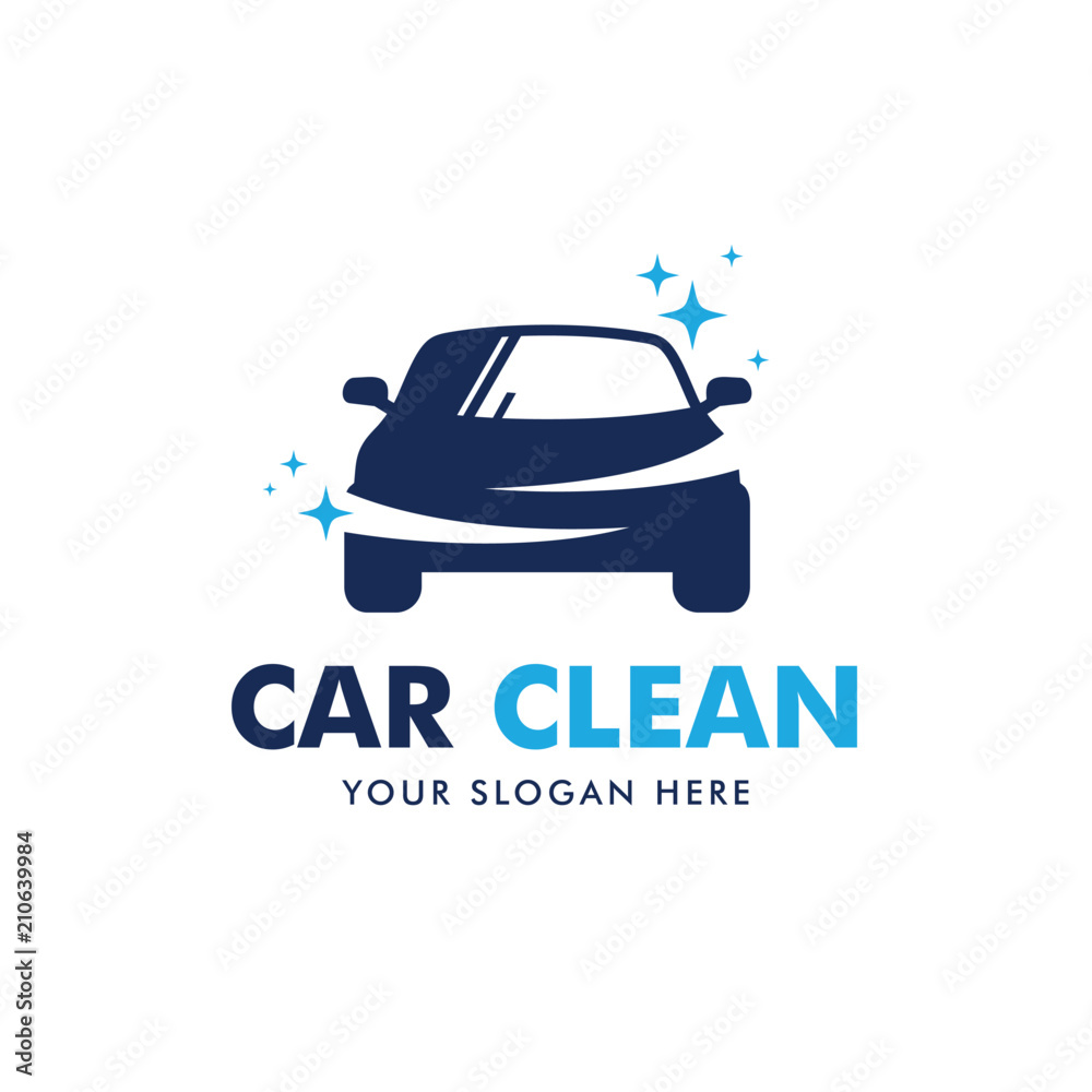 Car Clean Logo Vector Stock Vector | Adobe Stock