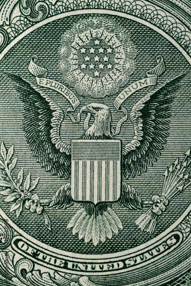 The Great Seal of The United States of America on the One Dollar Bill ...