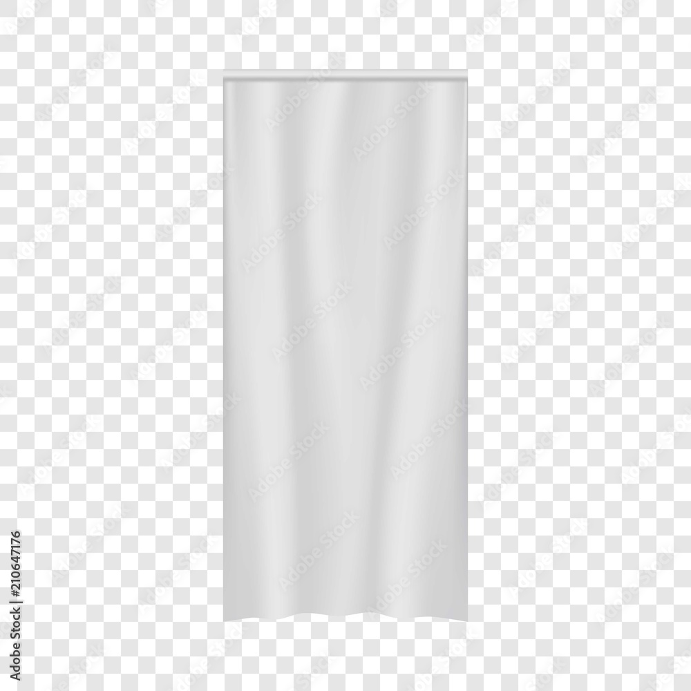 Textile banner mockup. Realistic illustration of textile banner vector ...
