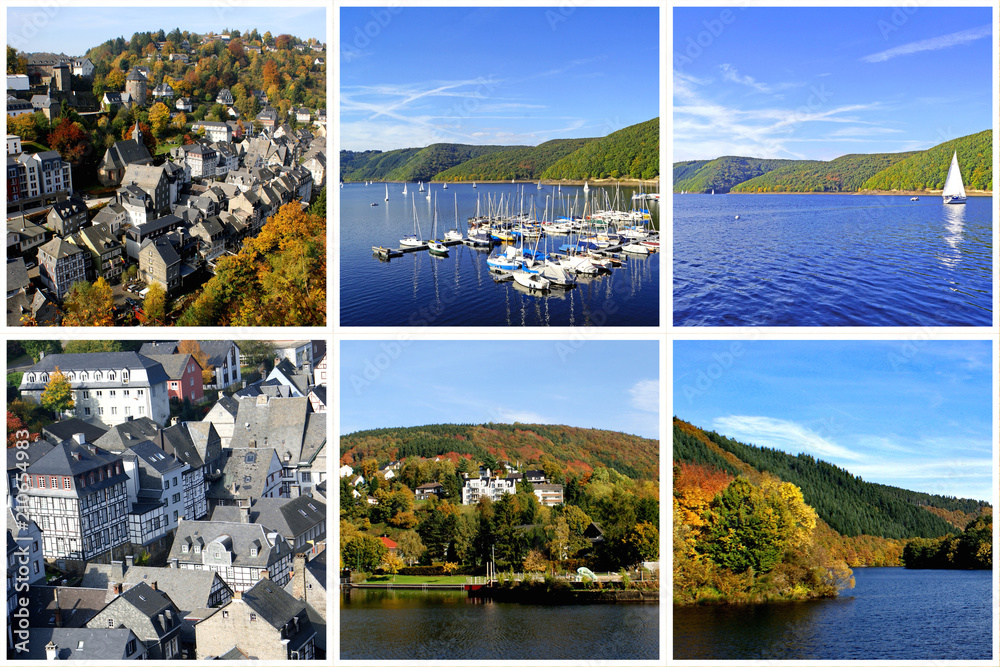 Impressionen Eifel - MONSCHAU + RURSEE + OBERSEE Stock Photo | Adobe Stock