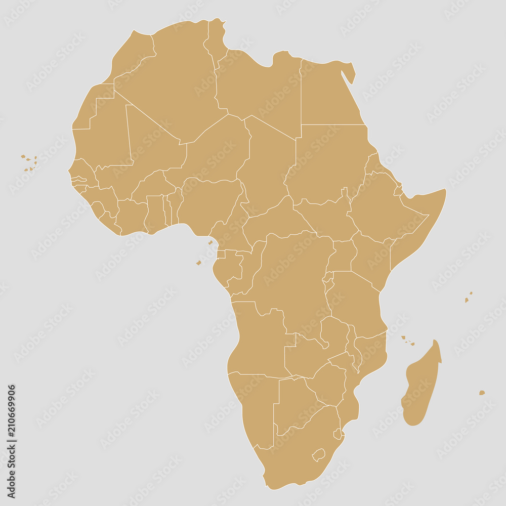 Africa Map Political Blank