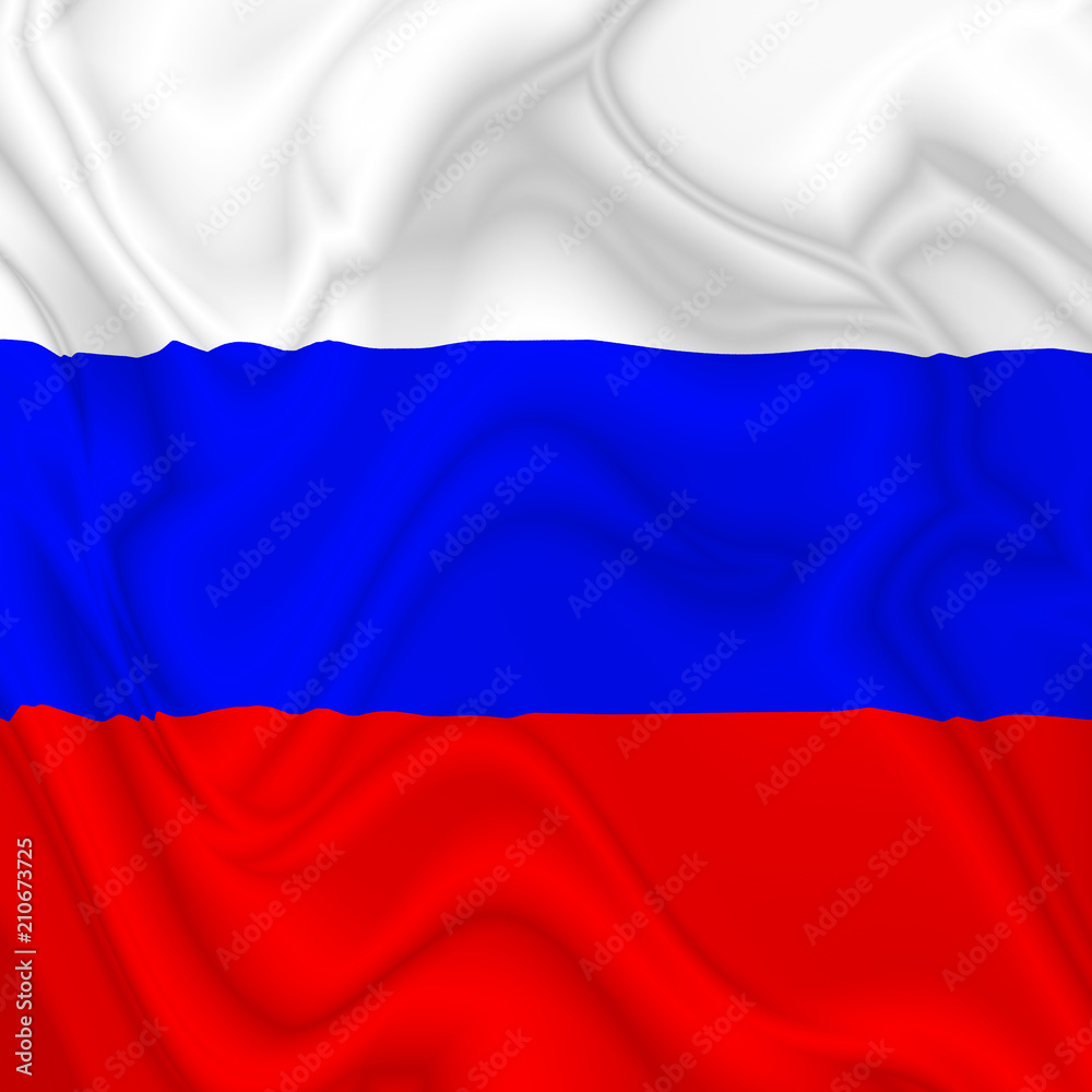 Russia Waving Flag Digital Silk Satin Textile Stock Illustration ...