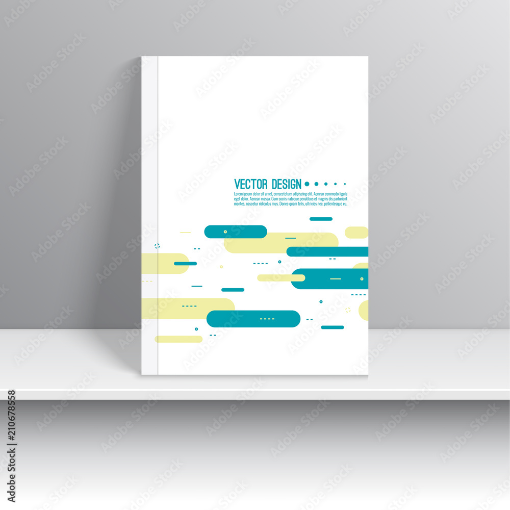 Cover for journal, magazine. Leaflet Flyer template A4 size design ...
