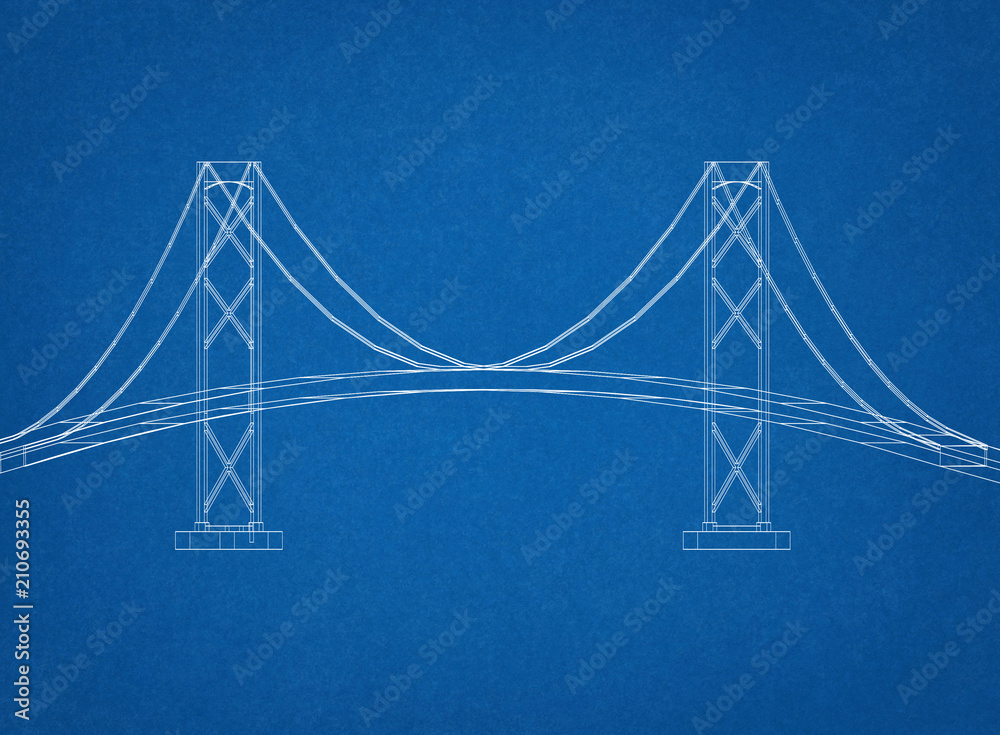 Bridge Blueprint Art