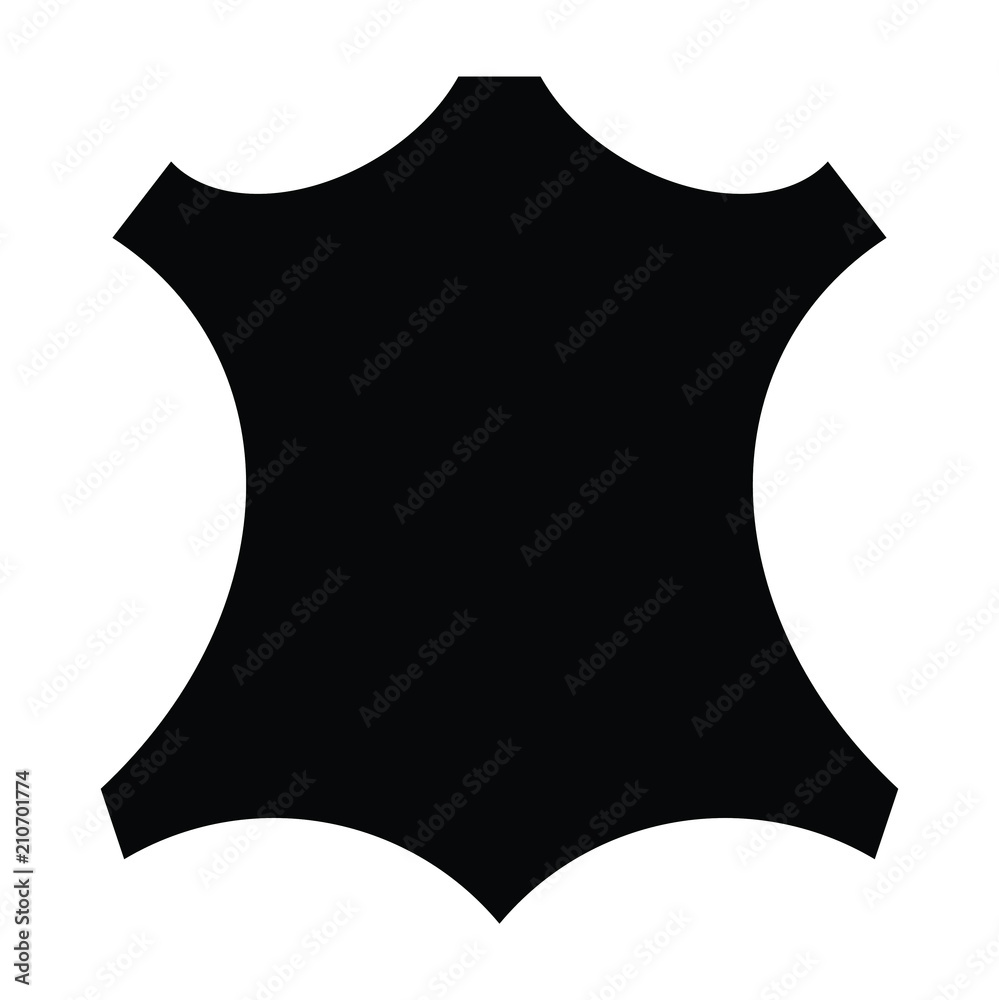 A black and white leather symbol Stock Vector | Adobe Stock