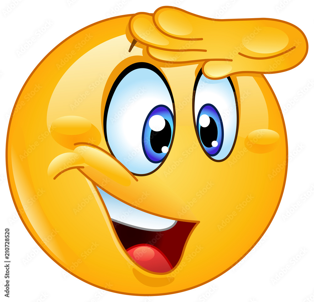 Hand on forehead emoticon Stock Vector | Adobe Stock