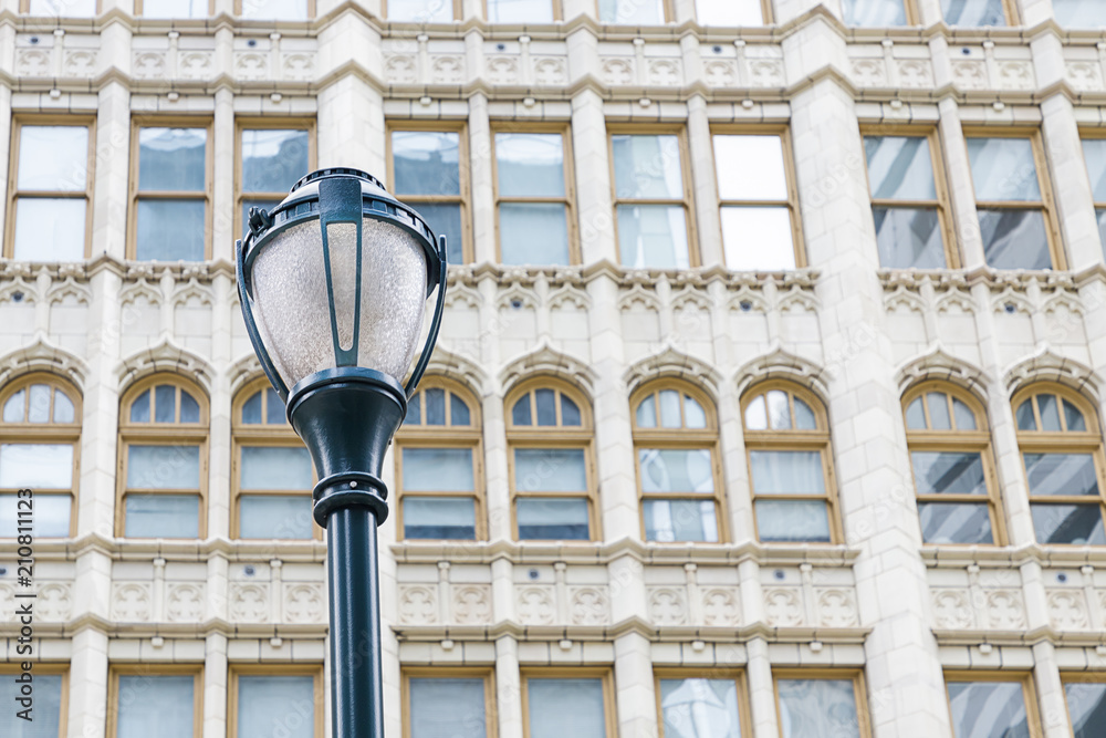 Street light and beautiful windows. Details. Philadelphia, Pennsylvania ...