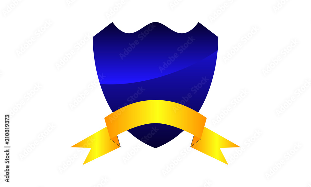 Shield Template With Ribbon